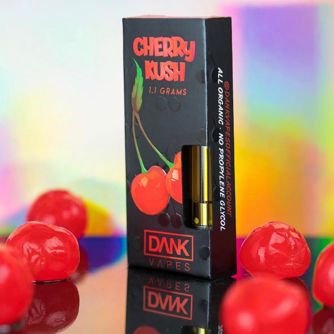 Cherry Kush dank vapes Full Gram Cartridges for Vaping